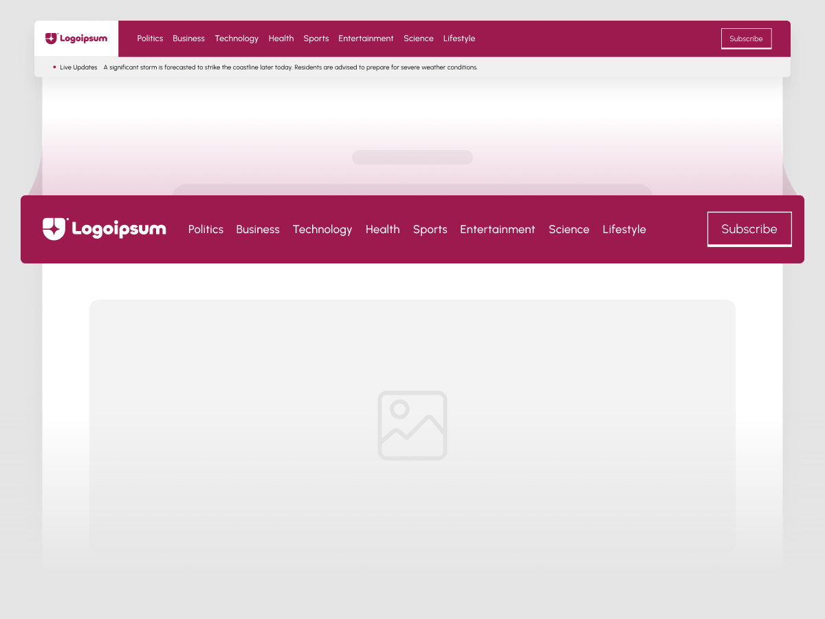 Sticky Header Effects with Logo & Background Color Change